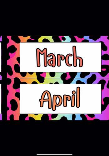 Lisa Frank Calendar, Welcome Banner and Set of Borders by Erika Lopez