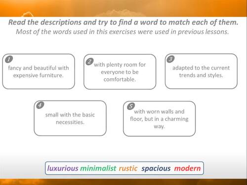 Looking for a New Place / Communicative ESL Lesson for B2 Level Learners