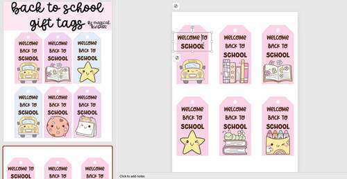 Back to School Gift Tags - Meet the Teacher Night Editable PowerPoint ...