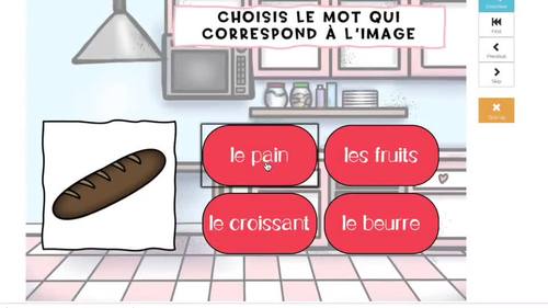 French Breakfast BOOM CARDS | Le Petit déjeuner ÉVALUATION SET 6