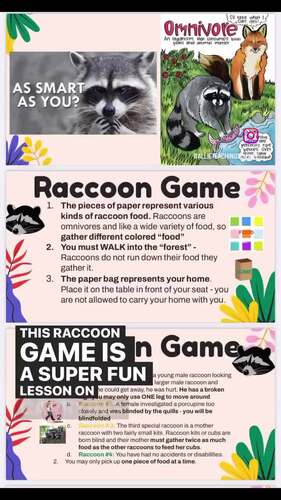 Raccoon Game: Population Growth and Limiting Factors by ...