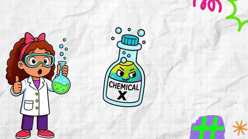 Cheerful Chemistry Clipart – Cute & Colorful Science Lab Set (20 PNGs)