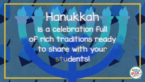 Hanukkah Activities: Menorah Craft, Worksheets, PowerPoint, Emergent ...