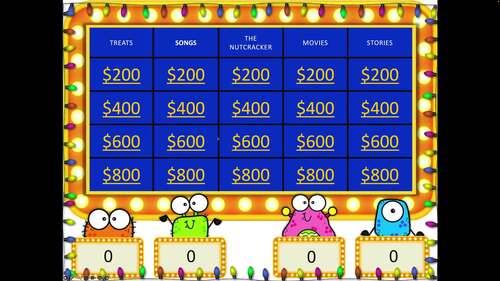 Christmas Music, Stories and Culture Jeopardy Style Game Show | TPT
