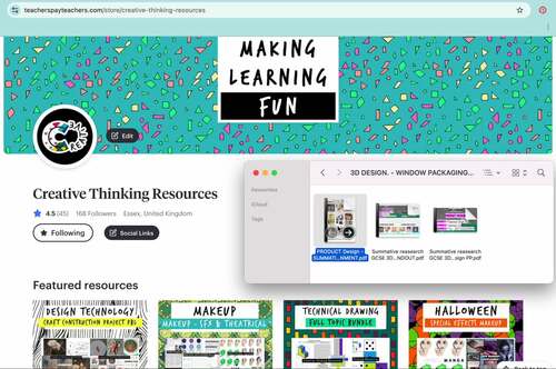 3D Design | SKILLS BUILDER - PACKAGING PROJECT (4 lessons) | TPT