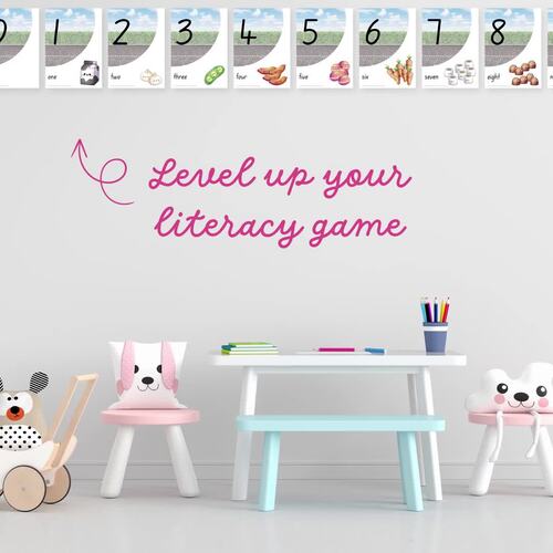 Number Posters! Sky Grass Dirt - All Aussie Fonts for correct numeral ...