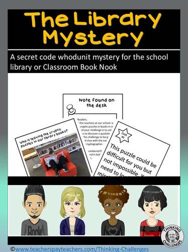 Whodunit Mystery activity : The Library Mystery by Thinking Challenges