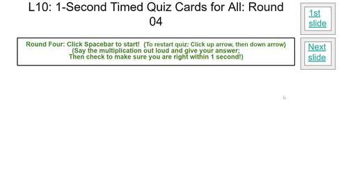 Digital Times Table Flashcards for Google Slides-LEVEL 10, Mental Math ...