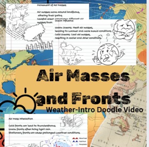 Weather Intro- Air masses and Fronts Doodle Video (downloadable)