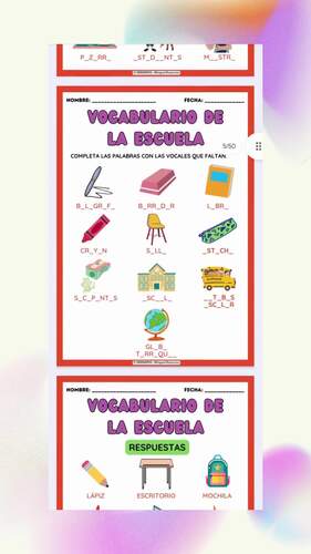 Back to School Spanish Activities |Actividades Primer día Clases ...