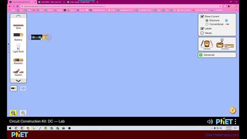 Ohm's Law V=IR STAR* Virtual Lab Google Docs™ DINB by Star Materials