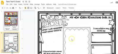 NEW YEAR'S ACTIVITIES- Growth Mindset, Goal Setting, Writing & DIGITAL TOO!
