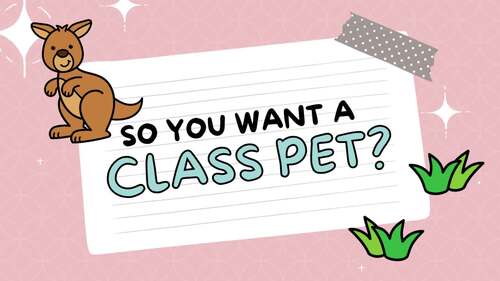Kangaroo Class Pet Journal *Editable by Ms Jenessas Desk | TPT