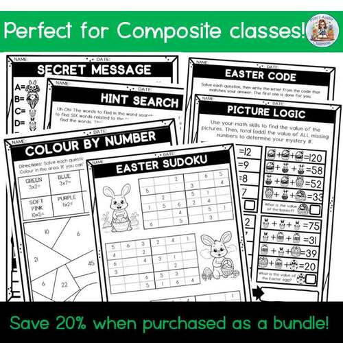 Australian-Themed Easter Bundle – Engaging Literacy & Math Activities ...