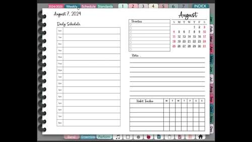 High School Music Teacher Digital Planner 2024-2025 by Making Music Matter