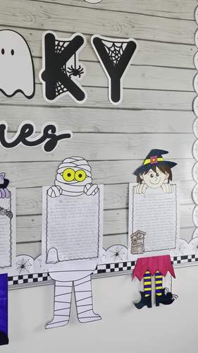 #hellofall25 Halloween Writing Craftivity and Bulletin Board Halloween ...