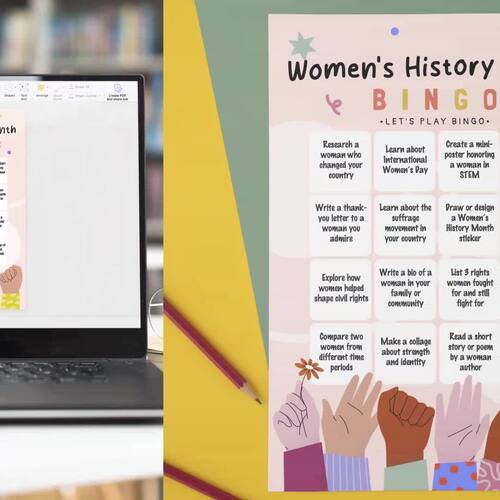Women’s History Month Bingo | March Classroom Activity | Editable Game