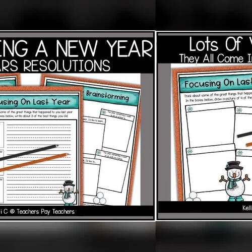 New Years Resolution Writing Activities and Graphic Organizers by Kelli C