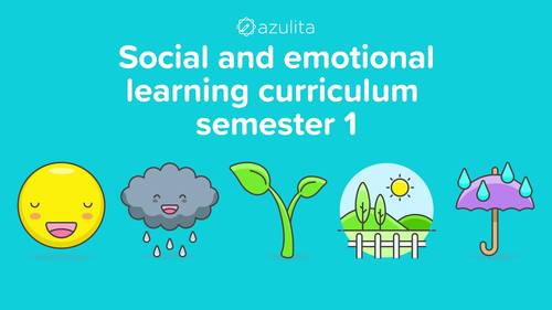 Social Emotional Learning (SEL) Curriculum Semester 1 Bundle by Azulita