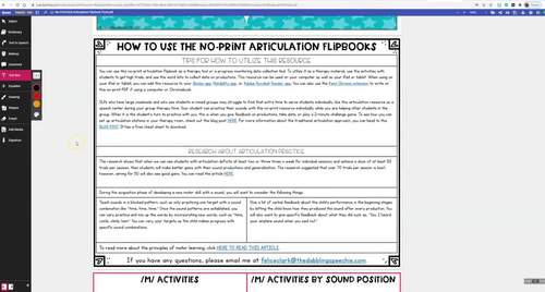 NO PRINT Articulation Flipbook for /m,n. by The Dabbling Speechie