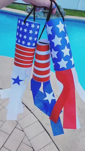 American Flag Windsocks, Memorial Day, Fourth of July by Pre-K Perfection