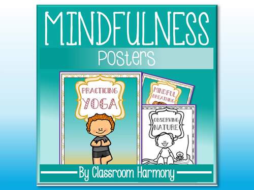 Social Emotional Learning Mindfulness Posters | Color & B/W Versions ...