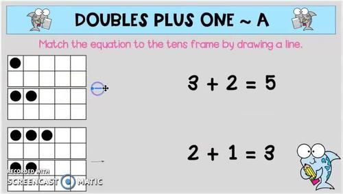 Doubles Plus One Facts for Seesaw™ & Google Slides™ by Always Learn and ...