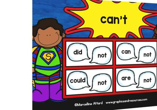 CONTRACTIONS GAMES BOOM CARDS BUNDLE GRAMMAR ACTIVITY | WORKSHEETS ...