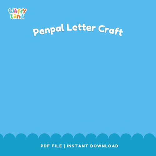 Penpal Letter Craft Printable - Writing Activity for Kids by Wuffyland