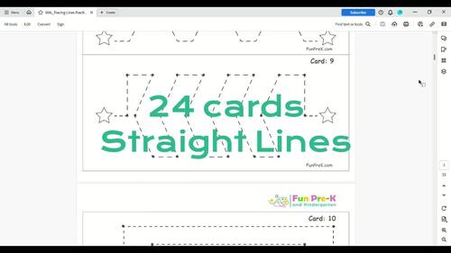 Tracing Worksheets, 99 Pre-Writing Cards, Handwriting Lines, Scissor ...