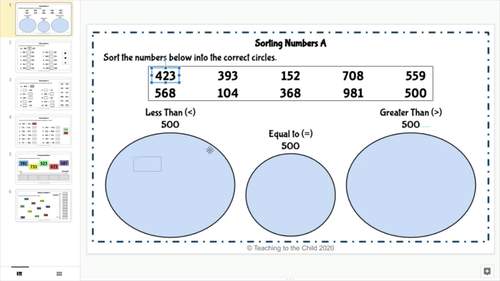 Digital Comparing and Ordering Three-digit Numbers | Distance Learning
