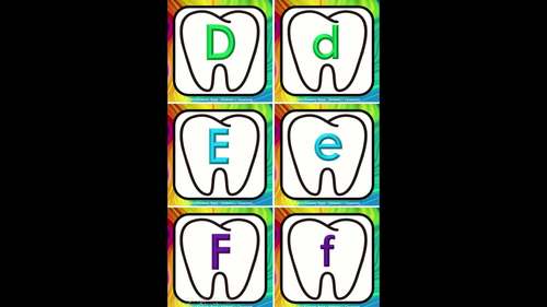 Dental Health & Hygiene - Math & Literacy Mini Picture Cards / Flash Cards