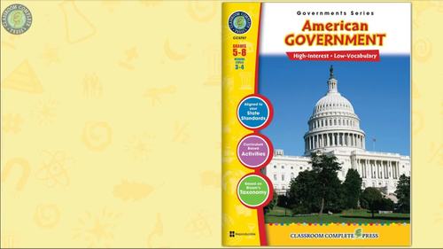 American Government Gr. 5-8 by Classroom Complete Press | TPT