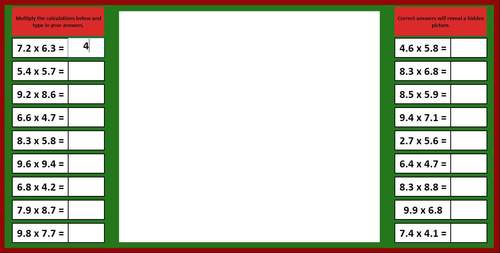 Digital Pixel Art NO PREP - Merry Sloth Decimal Multiplication Google ...