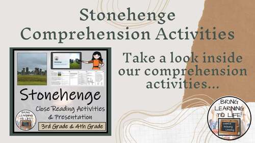 Mesolithic Era of the Stone Age Reading Comprehension Activities | 3rd ...