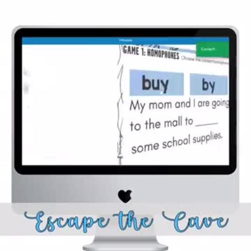 Root Words Prefixes and Suffixes Winter Escape Room Activity Boom Cards™