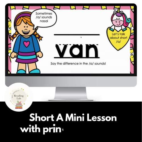 First Grade Phonics | Short A Mini Lesson | Science of Reading Aligned