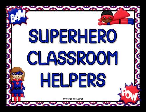 Superhero Birthday Display by Cindy's Treasures | TPT