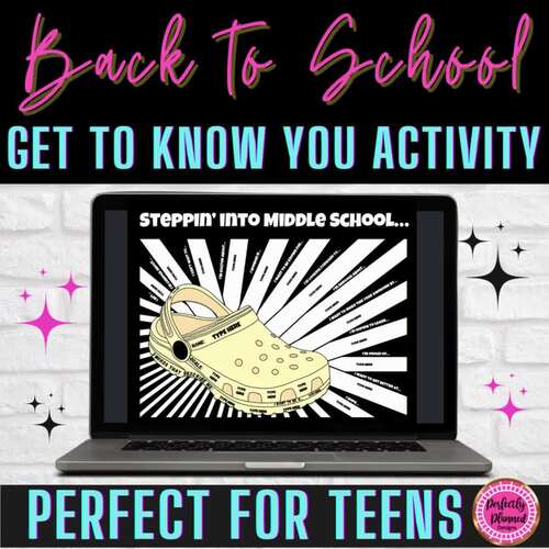Middle School | Back to School Croc Get to Know You | Fun Digital Activity