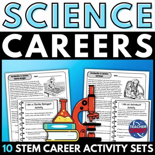 Career Exploration | Science Careers Reading STEM Activities Career Day ...