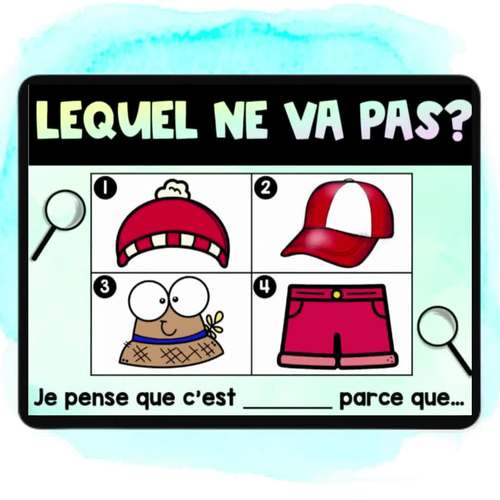 L'été lequel ne va pas? | French Summer Which One Doesn't Belong | L'intrus