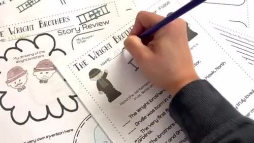 The Wright Brothers Aviation Activity Pack [ Learn to Wander ] | TPT