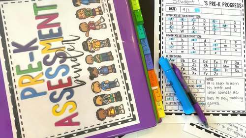 PreK Assessment Pack for Kinder Readiness with Parent-Teacher ...