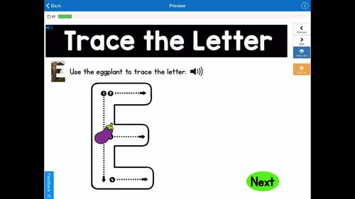 Letter E Alphabet Activities | Digital Task Cards with Boom Learning