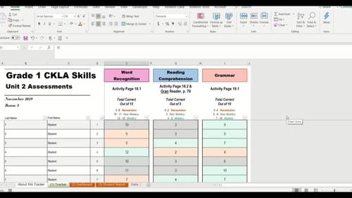 [Grade 1] CKLA Skills Assessment Tracker (Unit 2) by Curriculum Joy