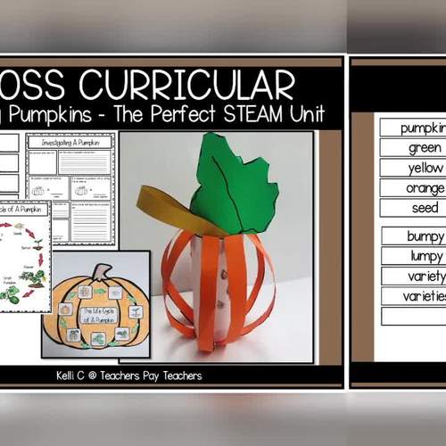 Pumpkin STEAM Activities Including Life Cycle Worksheets by Kelli C