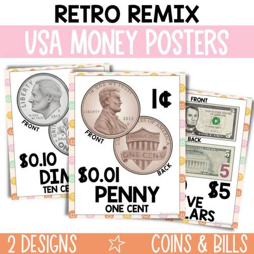 Money Posters / Learning Currency Posters / Coin & Bills Posters ...