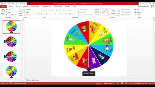 Chinese Zodiac Spinner - Chinese New Year/Online Learning by Budding Mushie