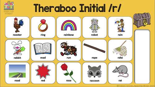 Theraboo R Sounds: No Print Interactive Cariboo Game for Speech Teletherapy