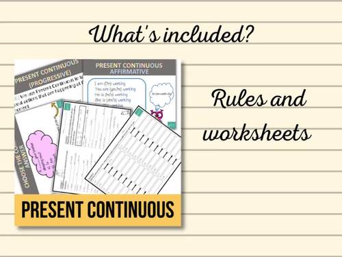 ESL EFL ELL Present Simple / Present Continuous BUNDLE by Pure Joy ...